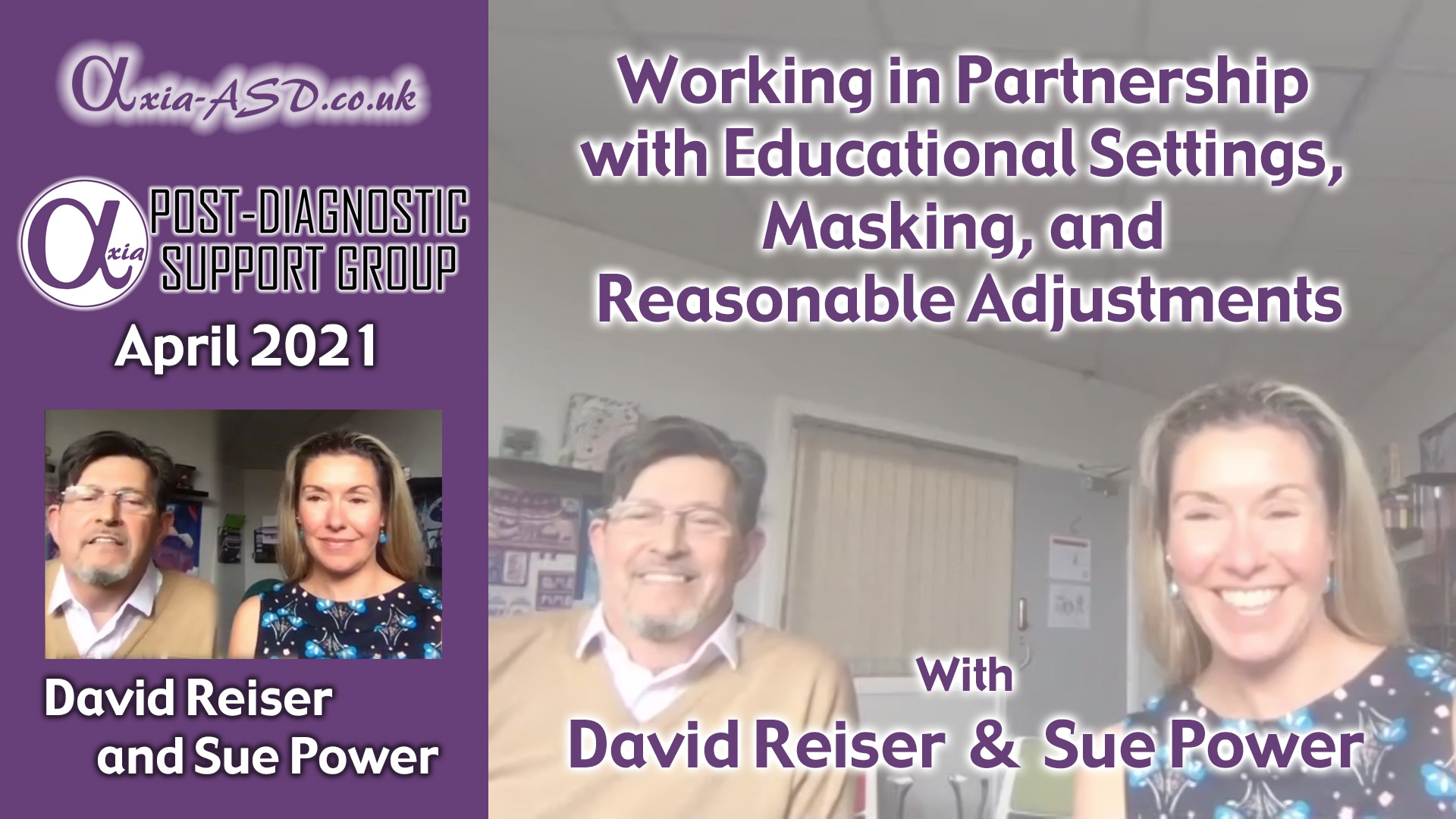 Axia’s April PDSG Presentation with David Reiser & Sue Power - Axia ASD