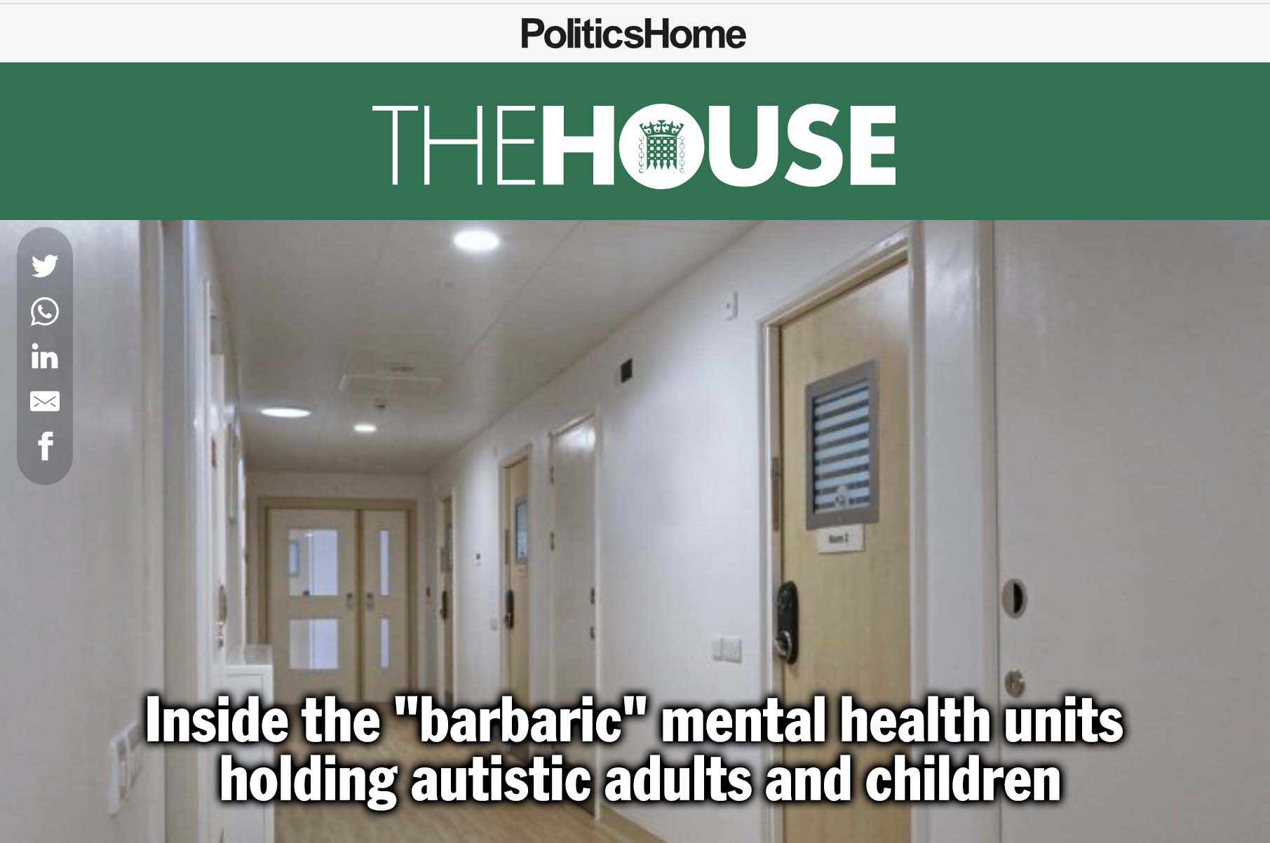 Inside the "barbaric" mental health units holding autistic adults and ...