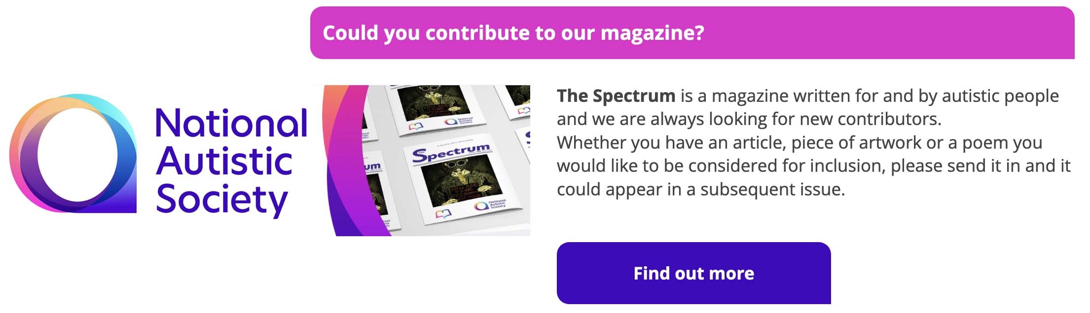 NAS - Could you contribute to our magazine? - Axia ASD