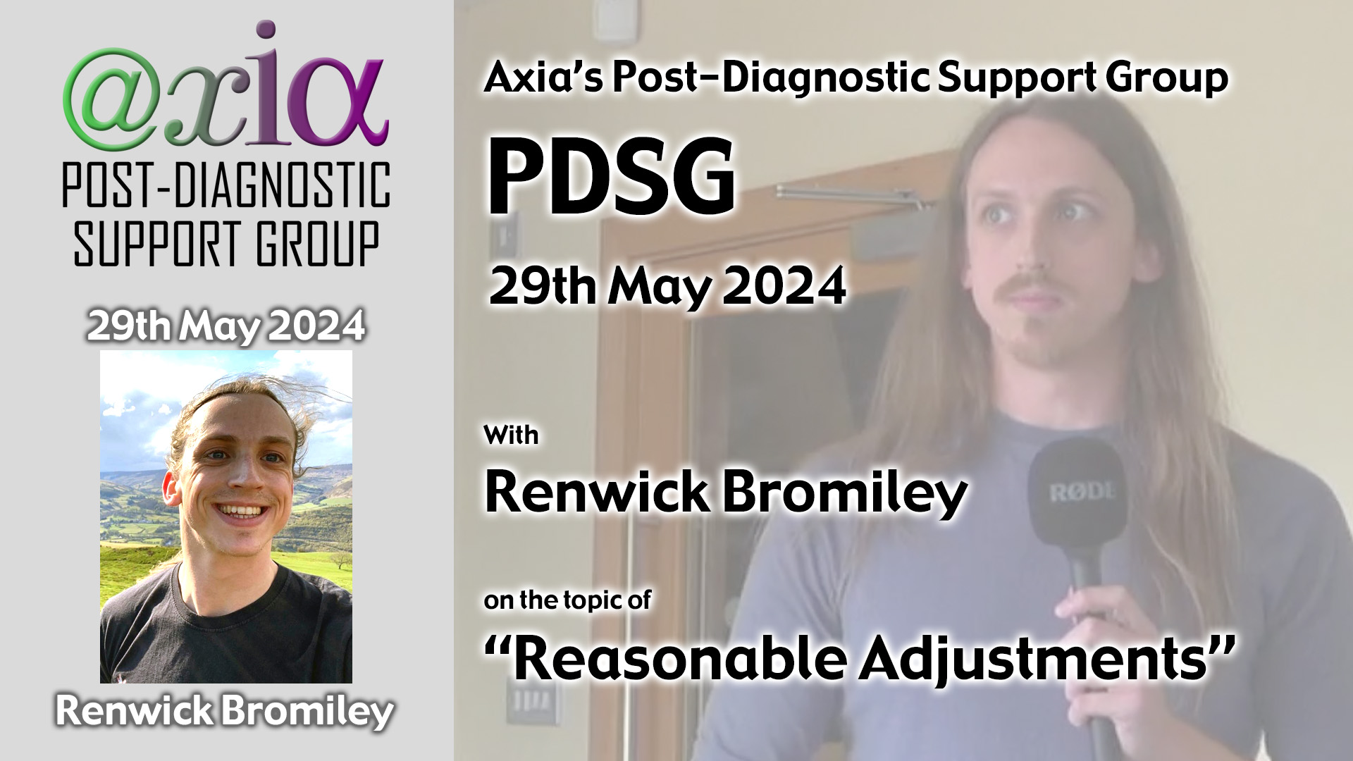 May PDSG Presentation – “Reasonable Adjustments” with Renwick Bromiley ...
